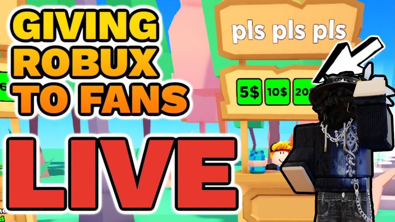 🔴ROBLOX PLS DONATE🔴💸FREE ROBUX TO VIEWERS!💸 - YouTube