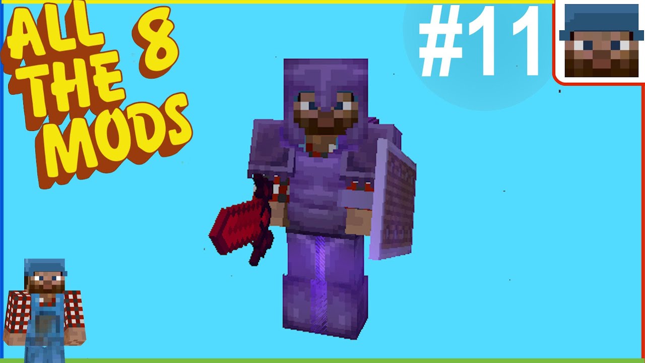 ATM8 #11 - Apotheosis Armor Goodness - YouTube