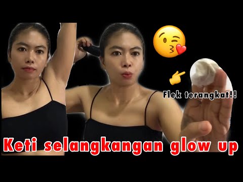 Ketiak selangkangan dan area lipatan putih dalam sekali gosok