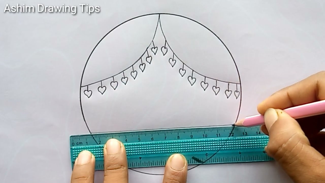 Pencil drawing in a circle/pencil drawing in circle/Easy drawings ...