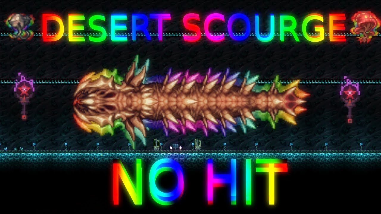 Terraria Expert Death Nostalgic Full Shroomed Desert Scourge nohit ...