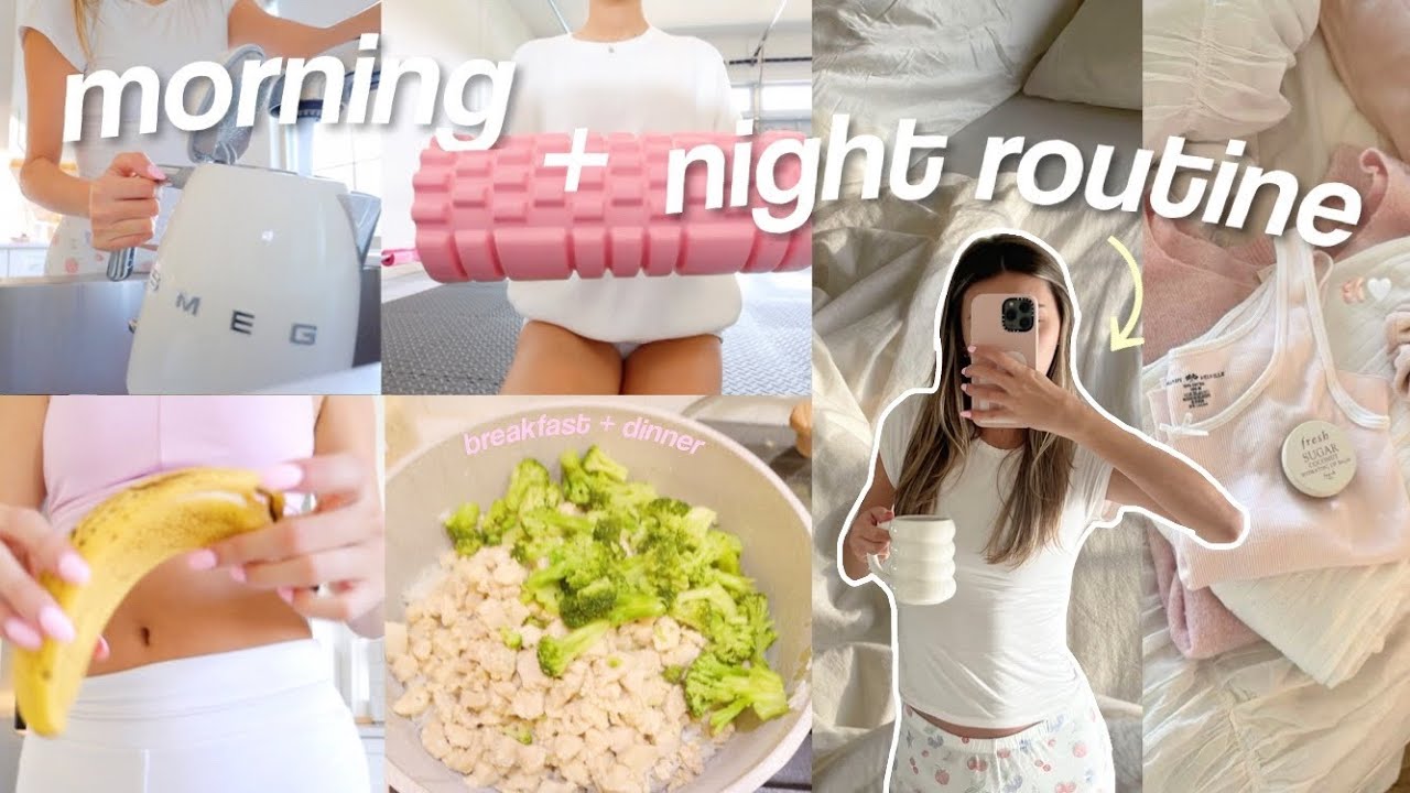 morning + night routine🌙 unwinding, self care, GRWM + more - YouTube
