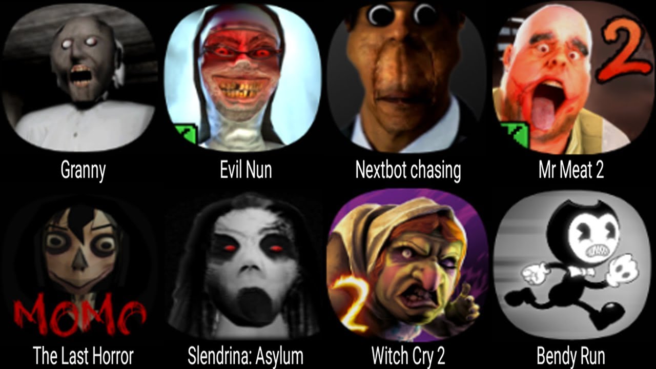 Granny, Evil Nun, Nextbot Chasing, Mr Meat 2, The Last Horror ...