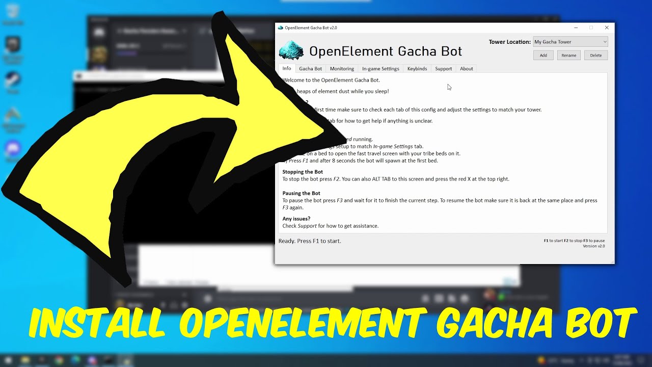 How to Install Open Element Gacha Bot - YouTube