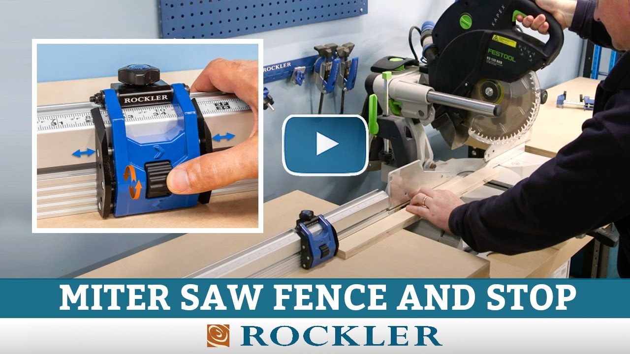 Miter Saw Fence with Micro-Adjust Stop - YouTube