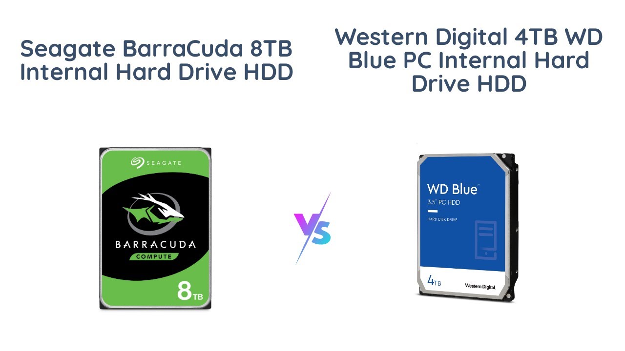 Seagate 8TB vs WD 4TB Internal Hard Drive Comparison - YouTube