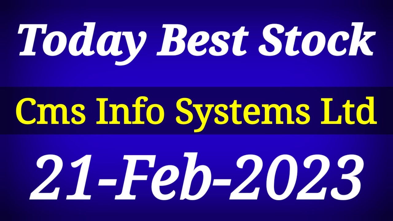 cms info systems share news। cms info share news। cms info system stock analysis। best swing ...