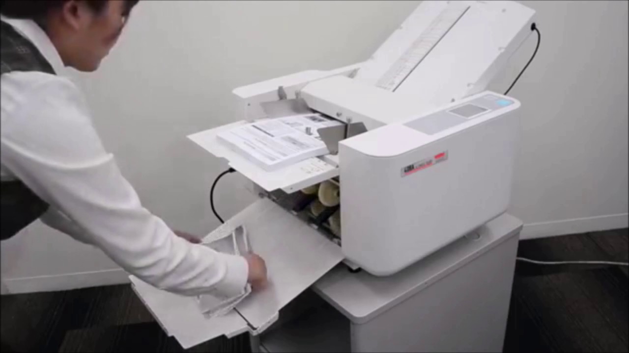 Manufacturer Video of the MBM 408A & 508A Automatic Paper Folder - YouTube