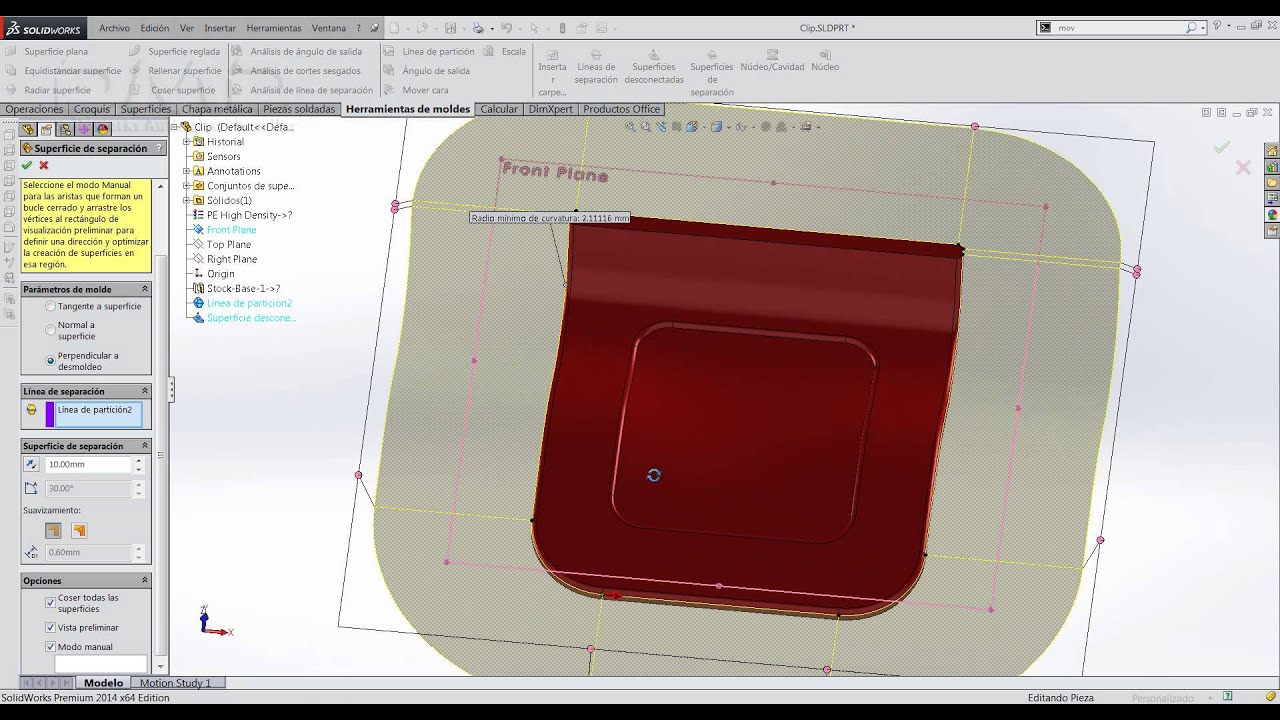 ¿Cómo diseñar un molde en SolidWorks? - YouTube