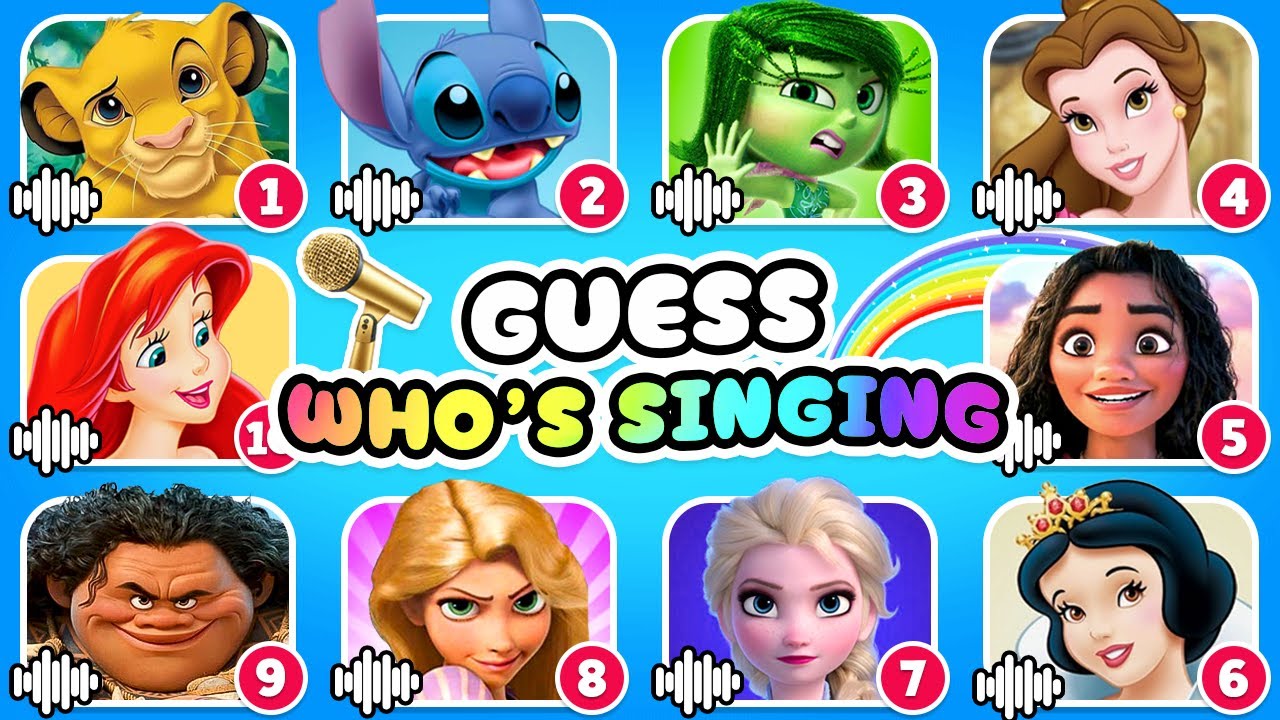 Guess The Disney Character by Voice 🎵 ⭐️ Disney Song Quiz | Moana ...