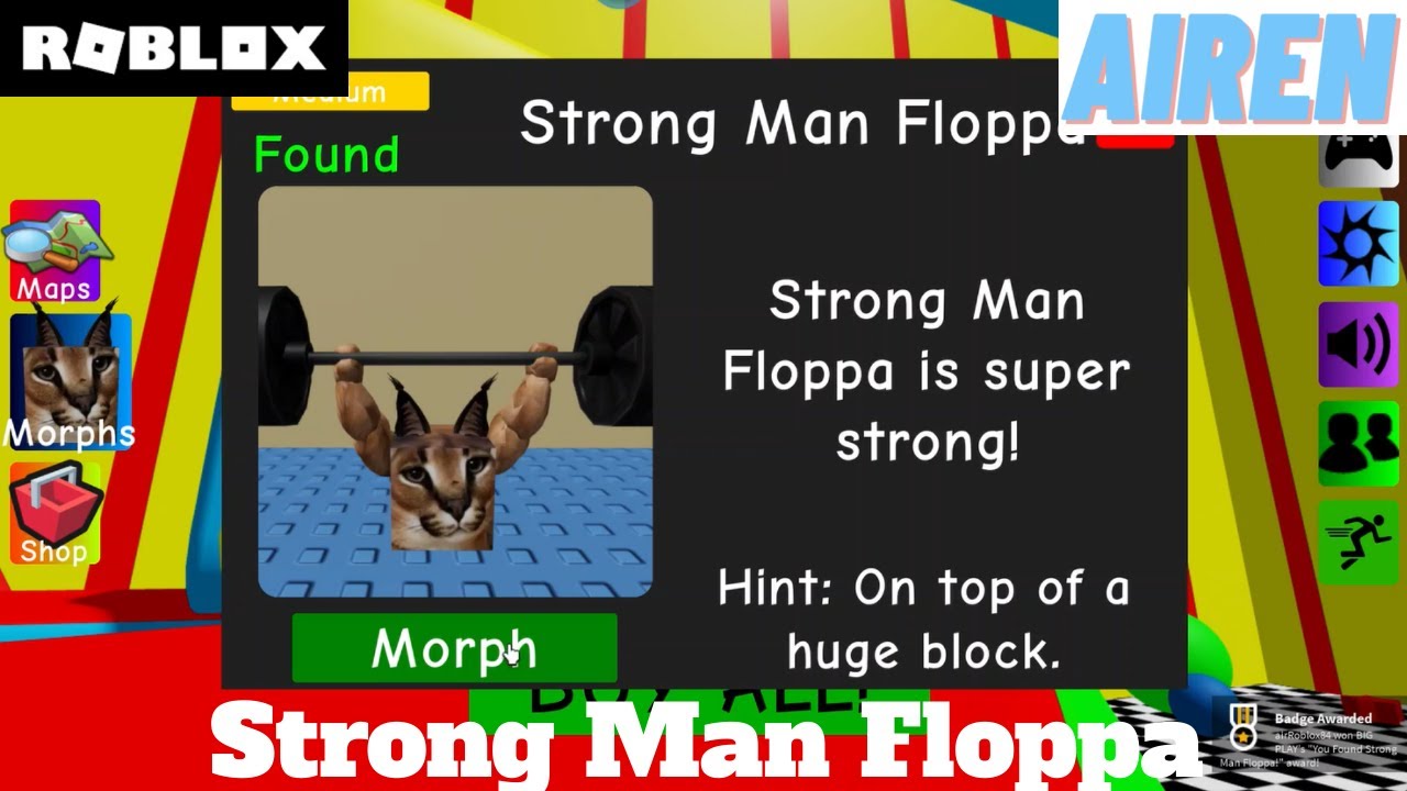 Strong Man Floppa Find the Floppa Roblox - YouTube
