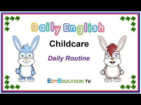 Daily English Conversation | Childcare -  Daily routine | 영어회화