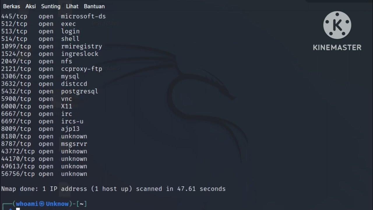 Scanning Metasploitable With Nmap To See Open Port Ethical Hacking Education Youtube