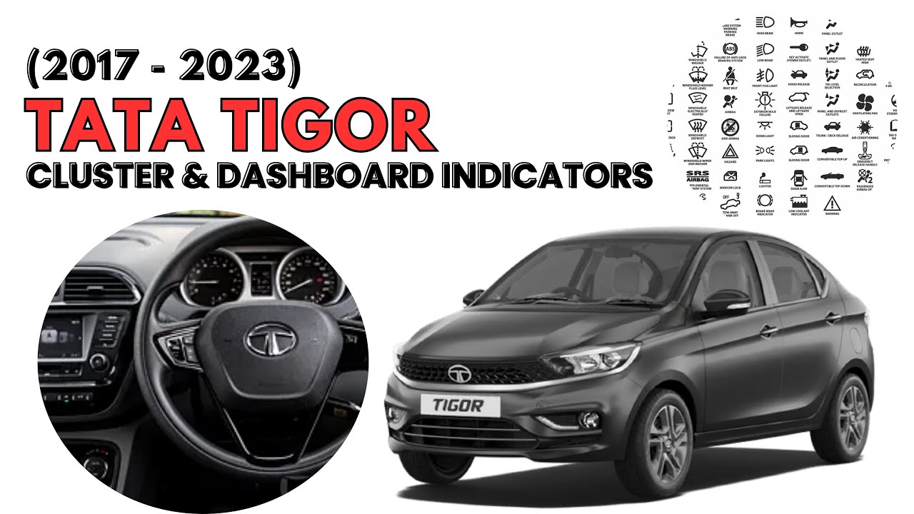 Tata Tigor (2017 - 2023) Cluster Display & Dashboard Warning Indicators ...