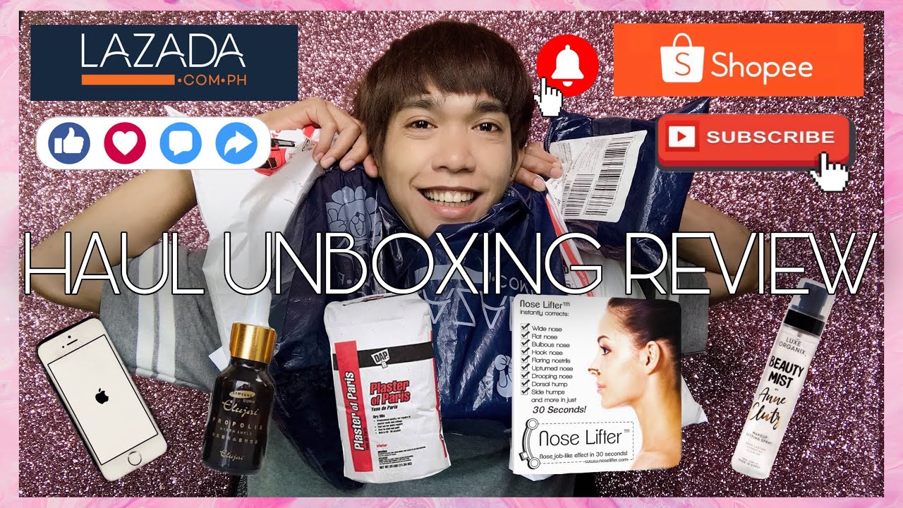 Online Shopping Haul Expectation VS Reality ( Lazada & Shopee Unboxing ...