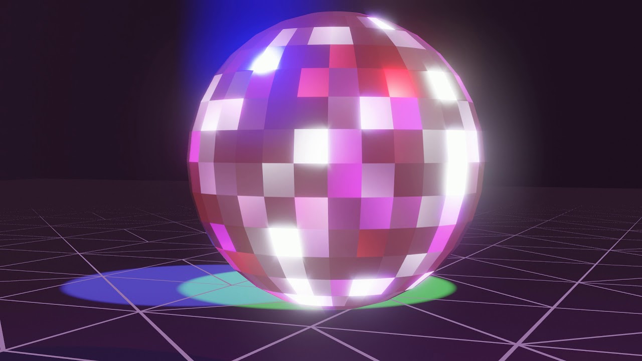 Disco themed animation blender 2.81 - YouTube