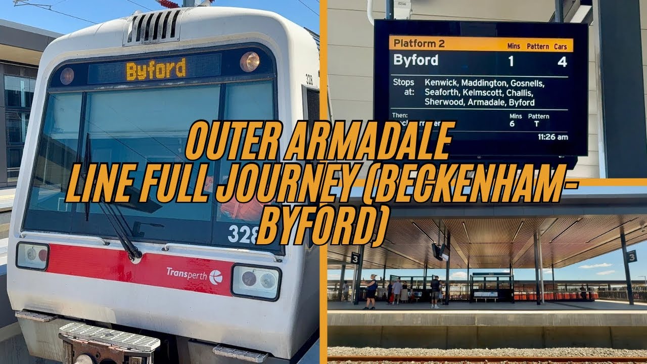 Outer Armadale Line Full Journey (Beckenham-Byford) - YouTube