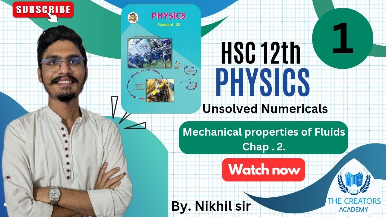 MECHANICAL PROPERTIES OF FLUIDS: DENSITY, PRESSURE, VISCOSITY | HSC PHYSICS || UNSOLVED ...
