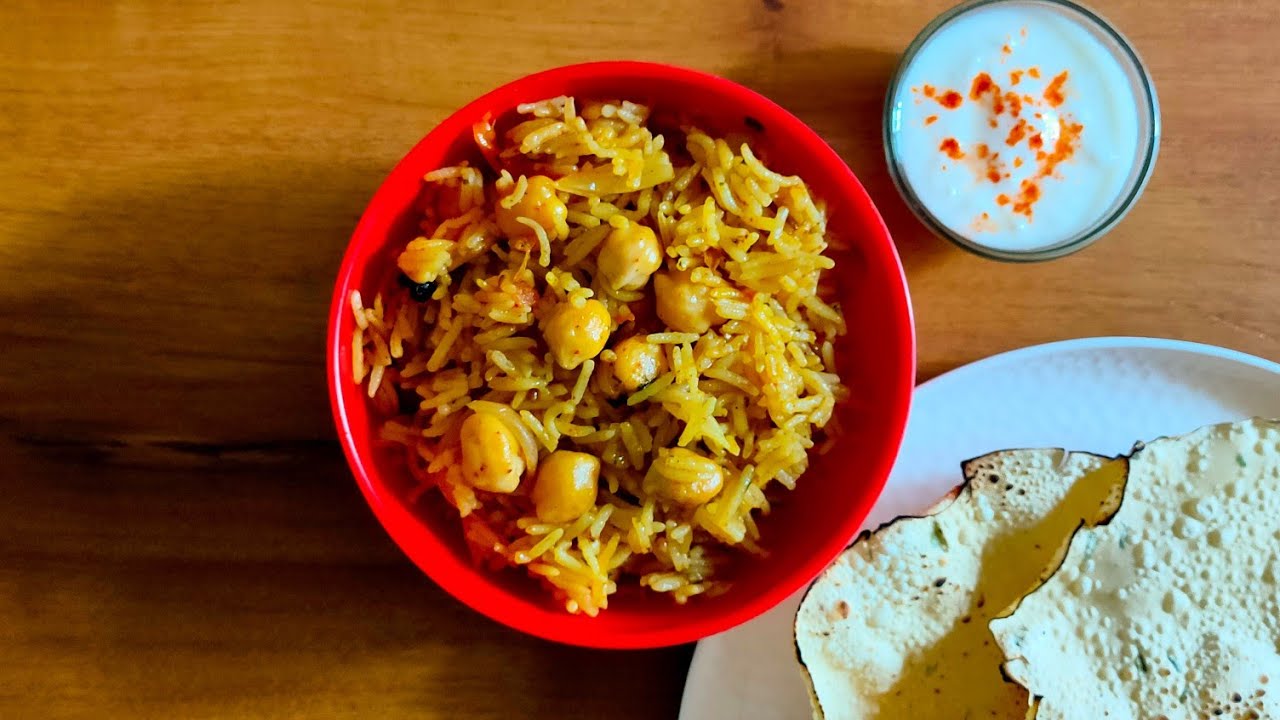Chole Pulao Recipe | काबुली चना पुलाव | Kabuli Chana Pulao | Healthy ...
