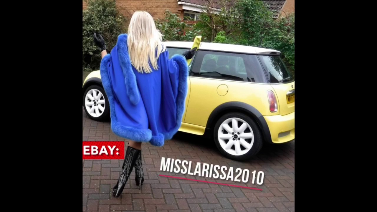 LORA FOX 💛💙 fur coat cape Winter Fashion - YouTube