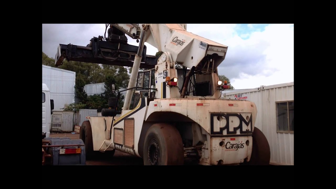 Reach stacker PPM Terex - YouTube