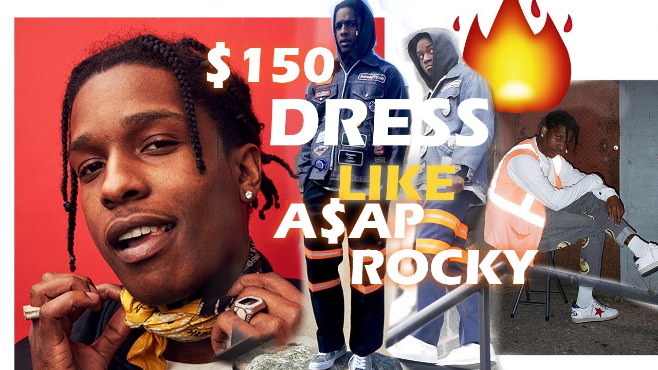 HOW TO DRESS LIKE ASAP ROCKY: $150 CHALLENGE | Asap rocky Ouffits - YouTube