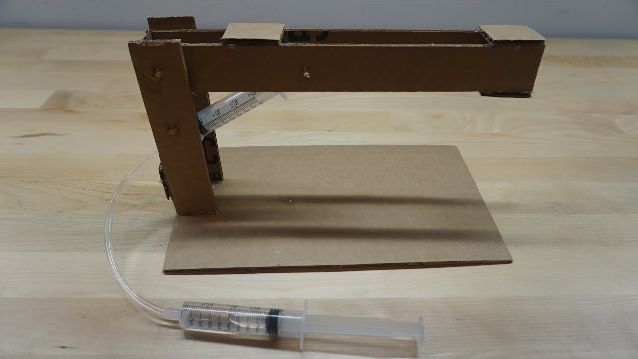 Hydraulic Crane Simple STEM Project - YouTube