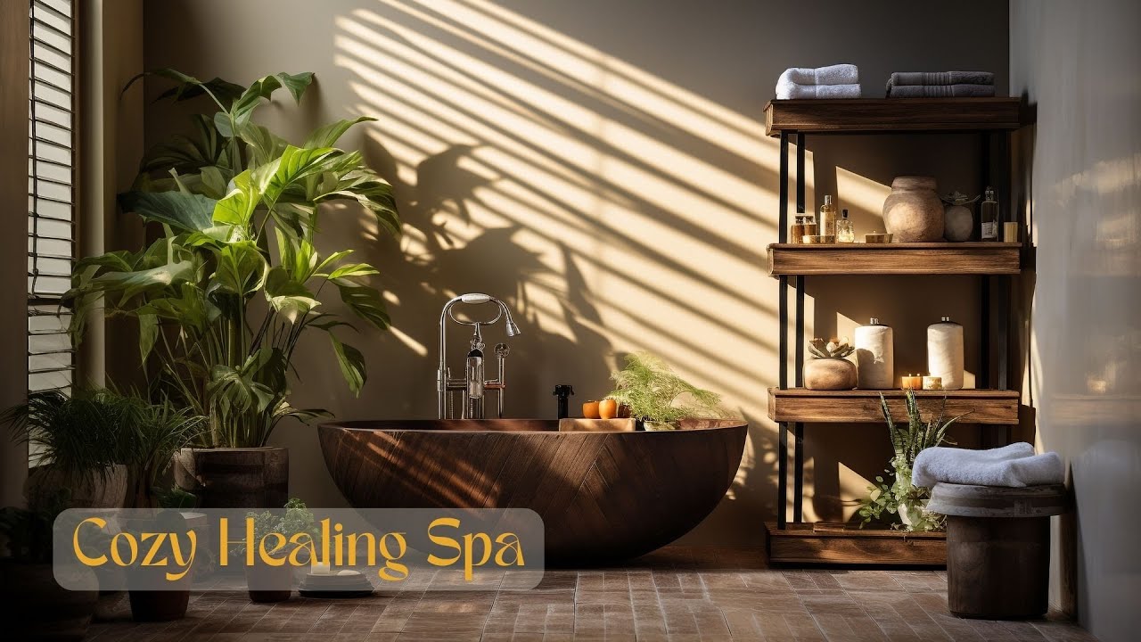 🛁 Deep Relaxing Spa in the Forest | Gentle Water Sounds | Relaxing ...