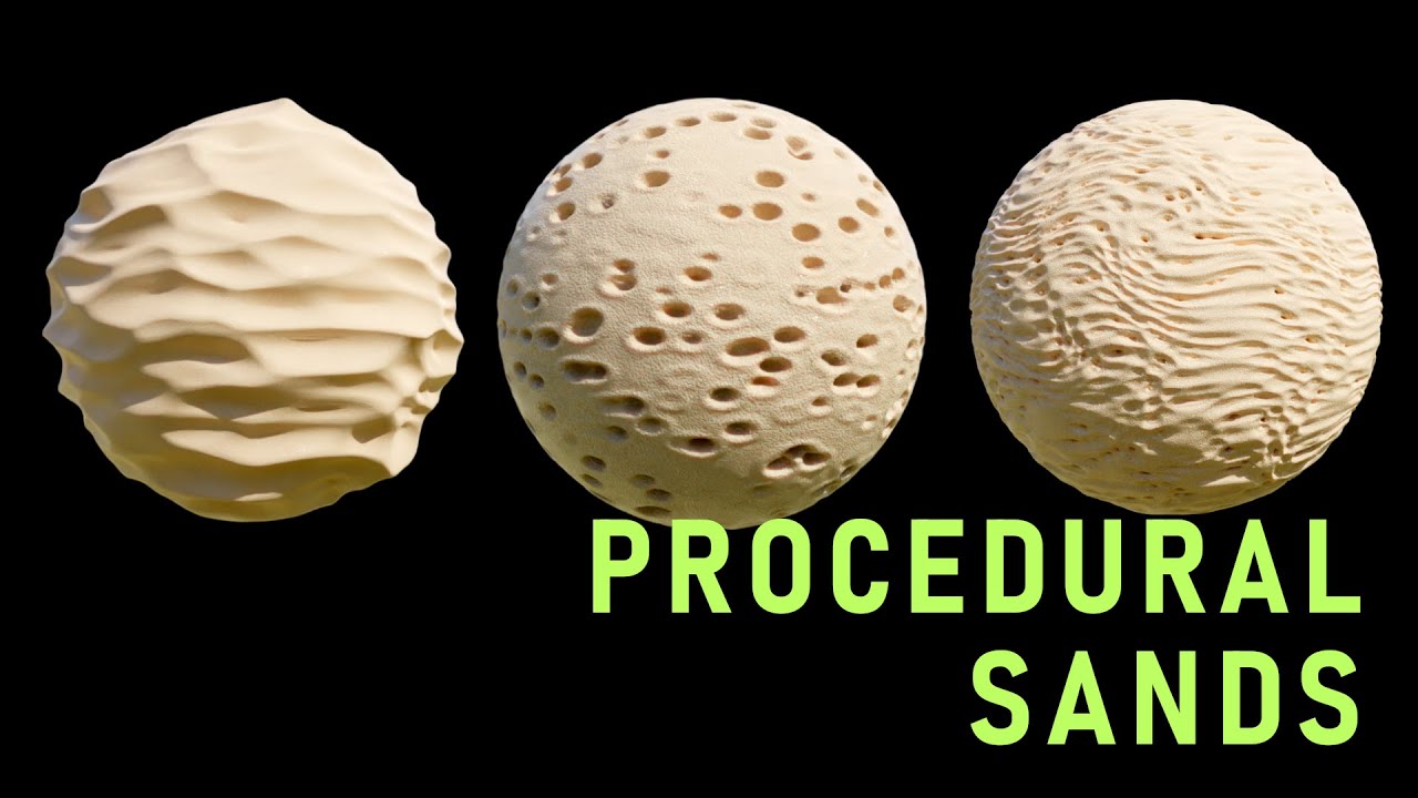 Procedural Sand Materials Pack for Blender - YouTube
