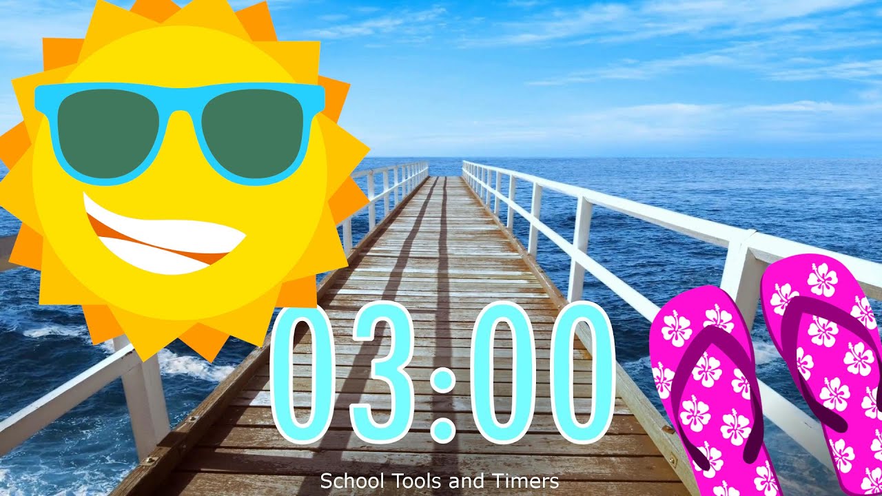 3 Minute Timer with Relaxing Ocean Sounds and Alarm 🌞🎵 - YouTube
