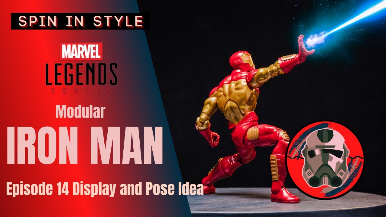 Spinning Marvel Legends Modular Iron Man in Style - YouTube