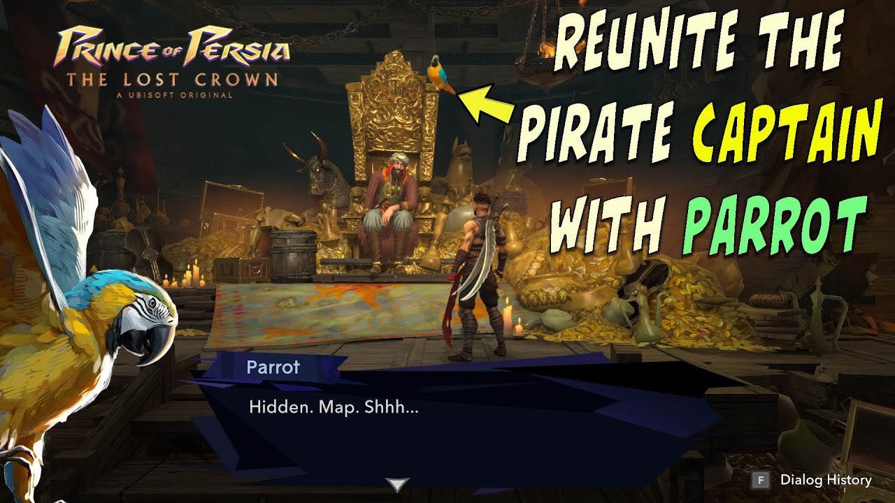 Treasure of the Seven Seas Prince of Persia Lost Crown-Parrot not enter ...