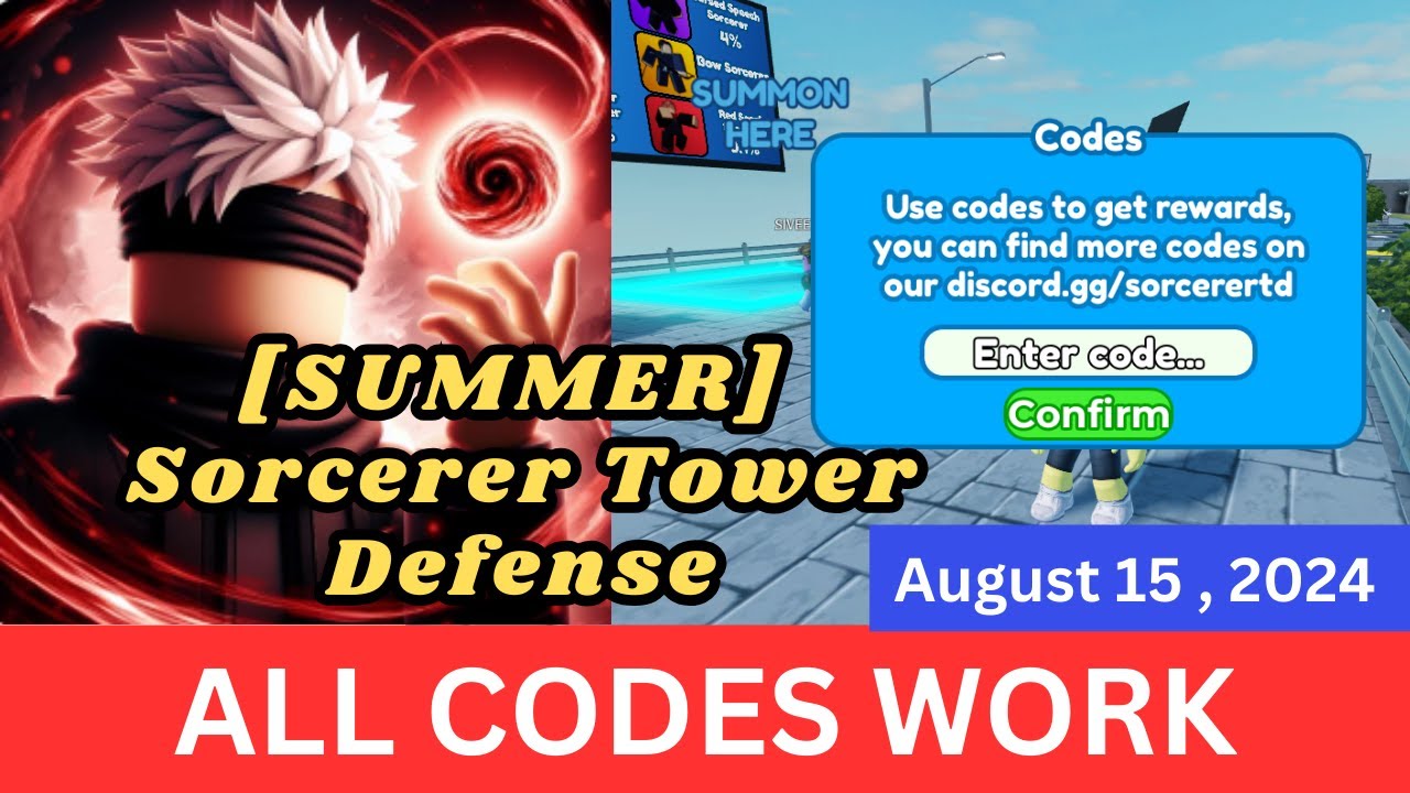 *All CODES WORK* Sorcerer Tower Defense ROBLOX, August 15, 2024 - YouTube