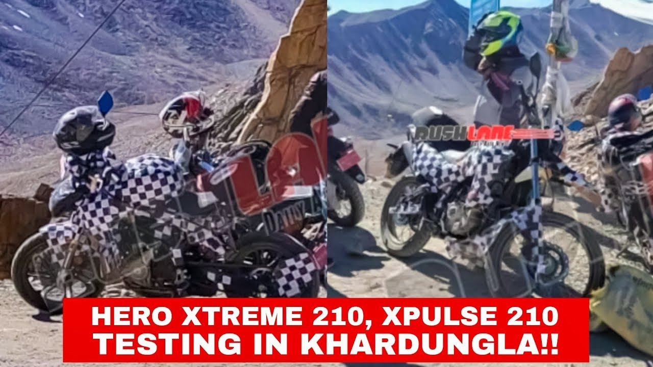 HERO XTREME 210 AND HERO XPULSE 210 TESTING IN KHARDUNGLA | HERO XTREME ...