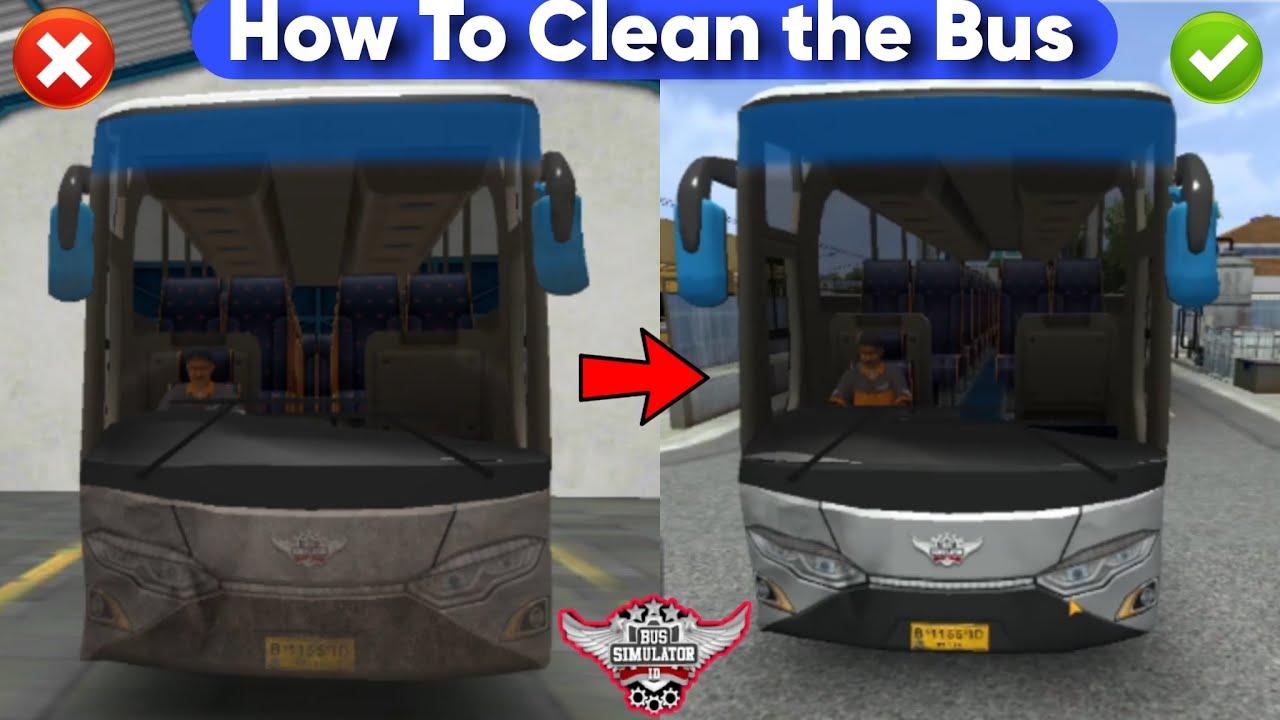 How To Wash Bus In Bus Simulator Indonesia 🚿 | How To Clean Bus In Bus ...