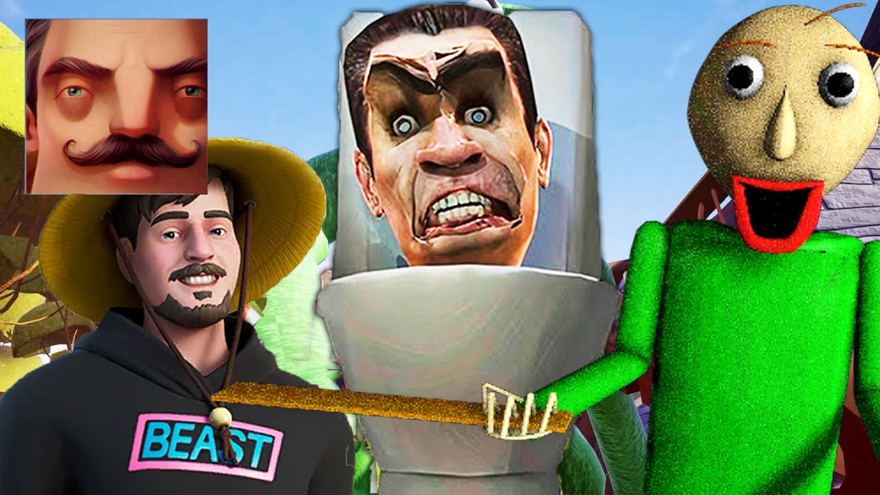 Hello Neighbor - My New Neighbor Baldi Skibidi Toilet Boss G-Mann ...
