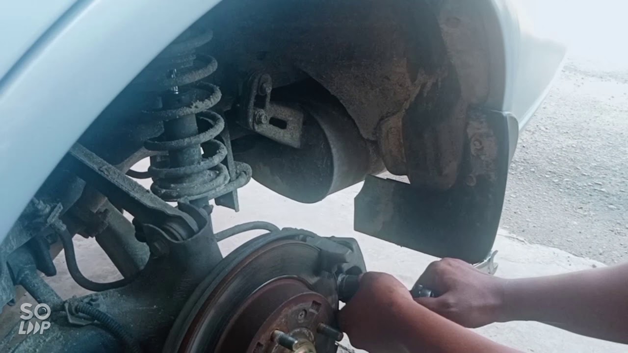 DIY tukar brake pad belakang proton waja - YouTube