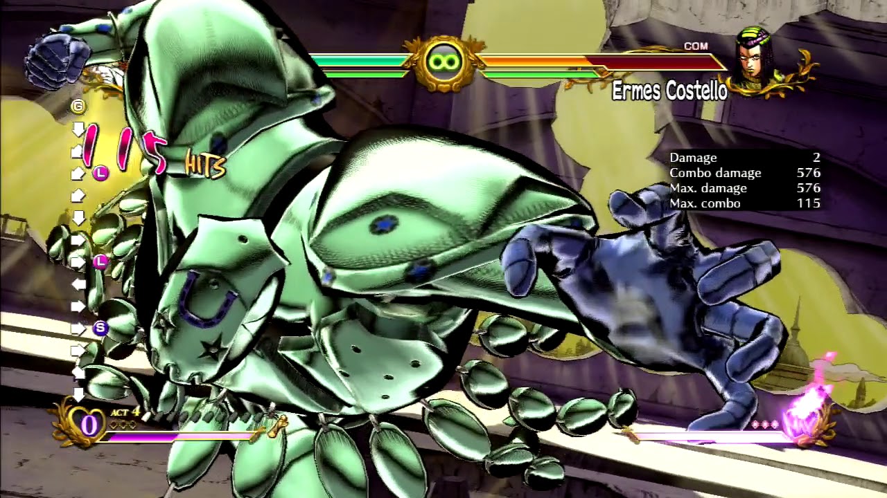 Jjba ASB: Johnny Corner Wall Combos - YouTube