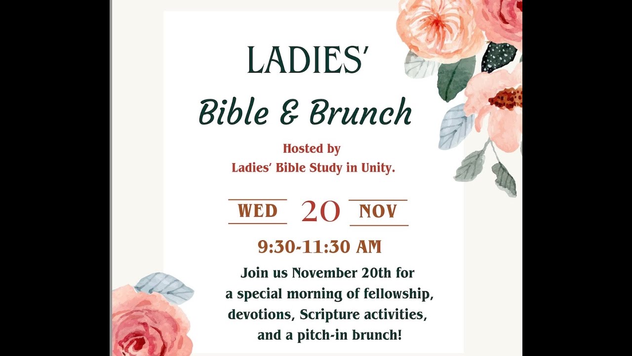 Bible Study #27 Bible and Brunch (Nov 20, 2024) - YouTube