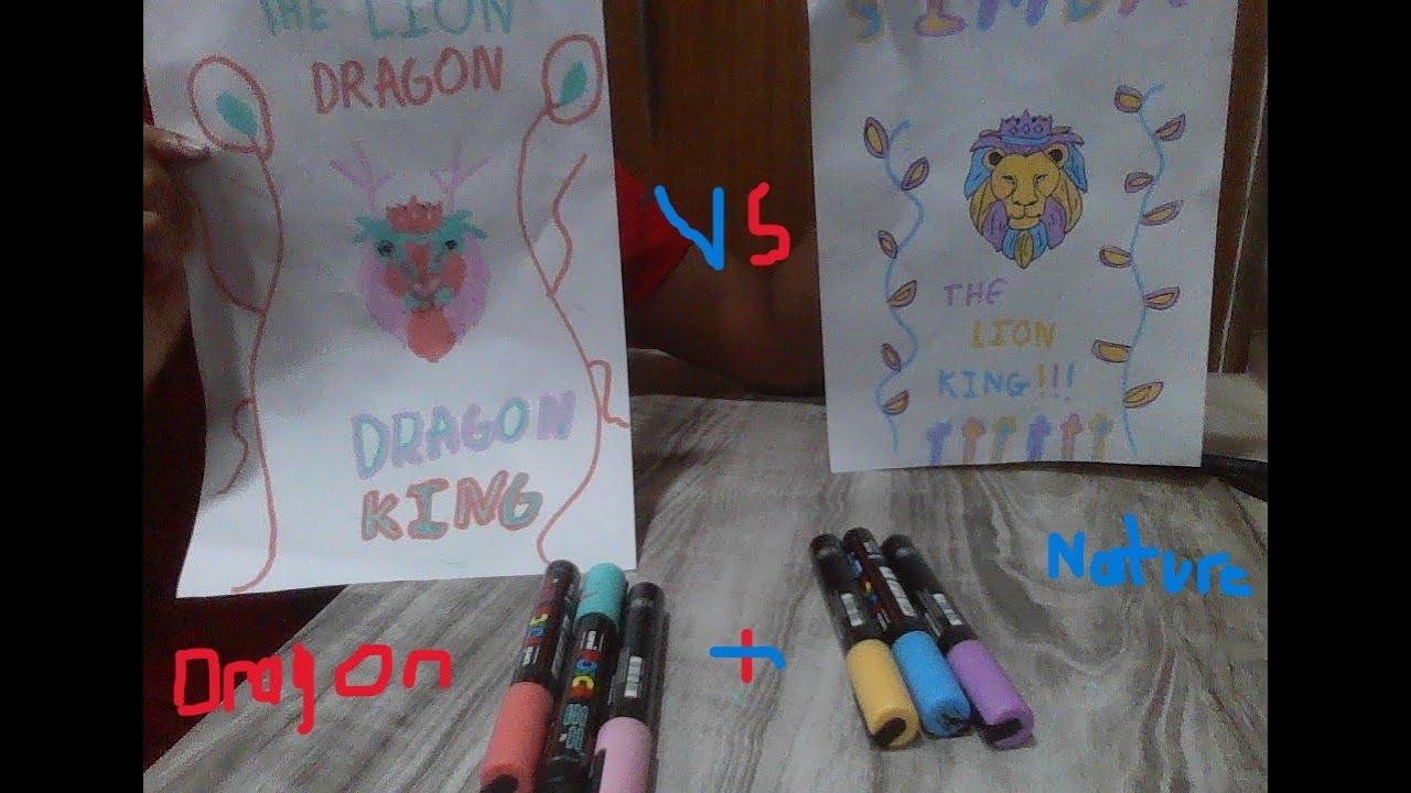 3 MARKER CHALLENGE LION EDITION WITH POSCA MARKERS ...