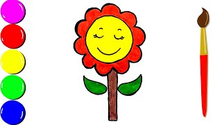 How to draw a Flower Step by Step | Flower Drawing Lesson | Doovi