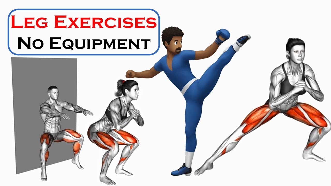 Best Leg Exercises without Equipment - YouTube
