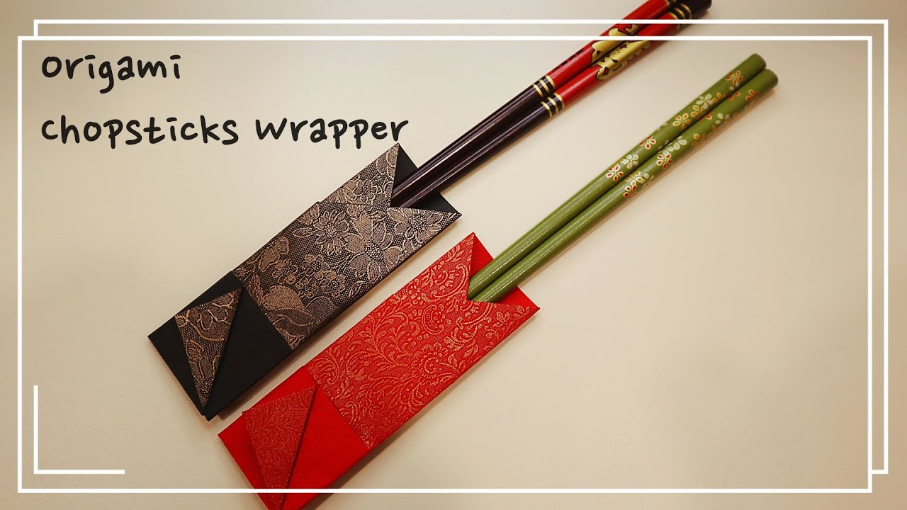 Origami Chopsticks Wrapper | Origami Chopsticks Case | Chopsticks Paper ...
