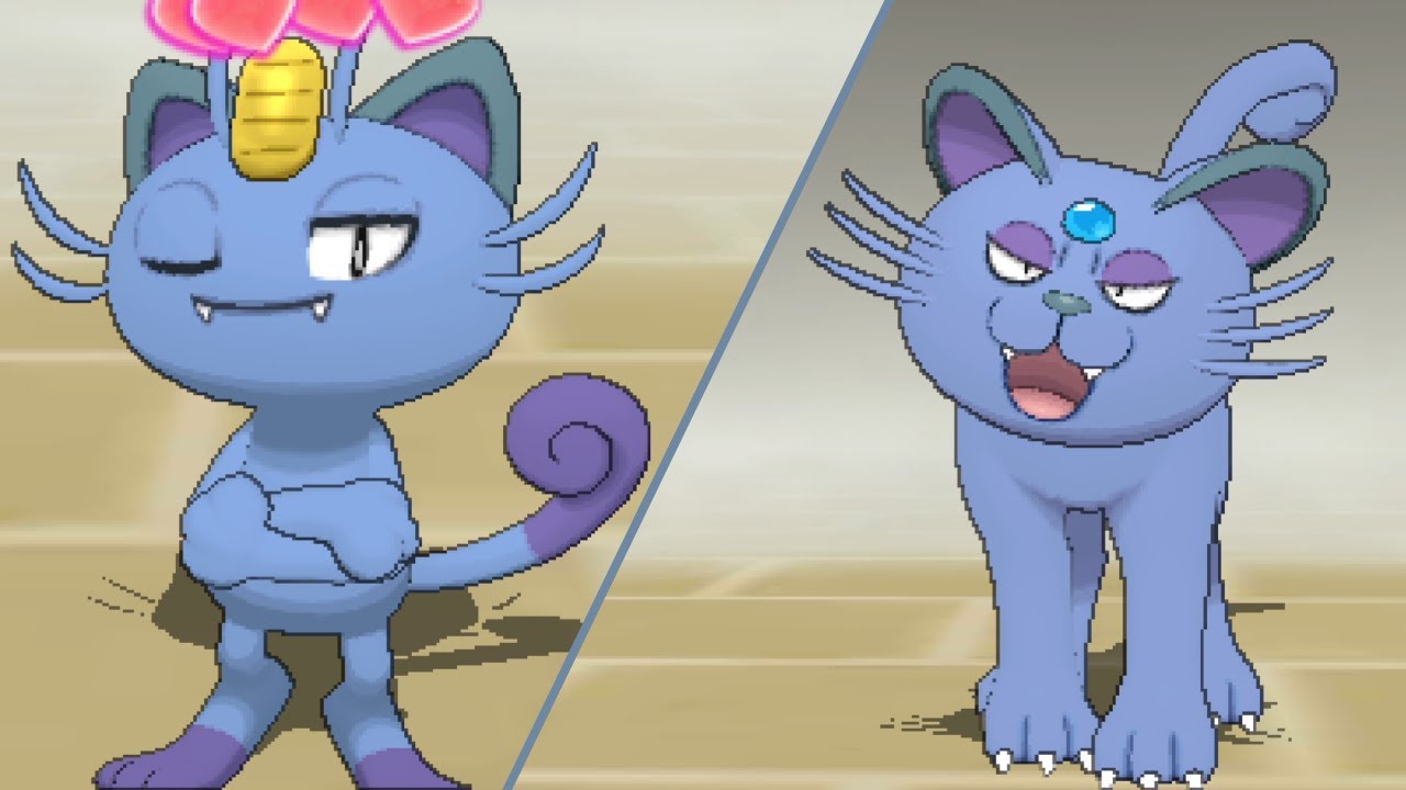 Shiny Alolan Meowth in Pokémon Ultra Sun After an SOS Chain of 138 ...
