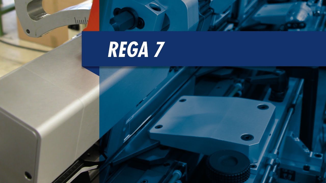 REGA 7 - Fully automatic machine to cut and print step indexes - YouTube