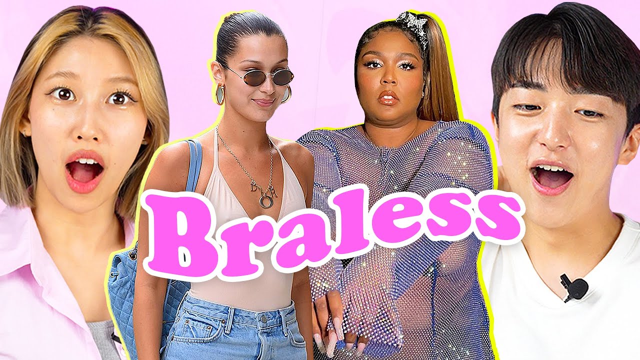 Braless culture in the USA vs. KOREA | PEACH - YouTube