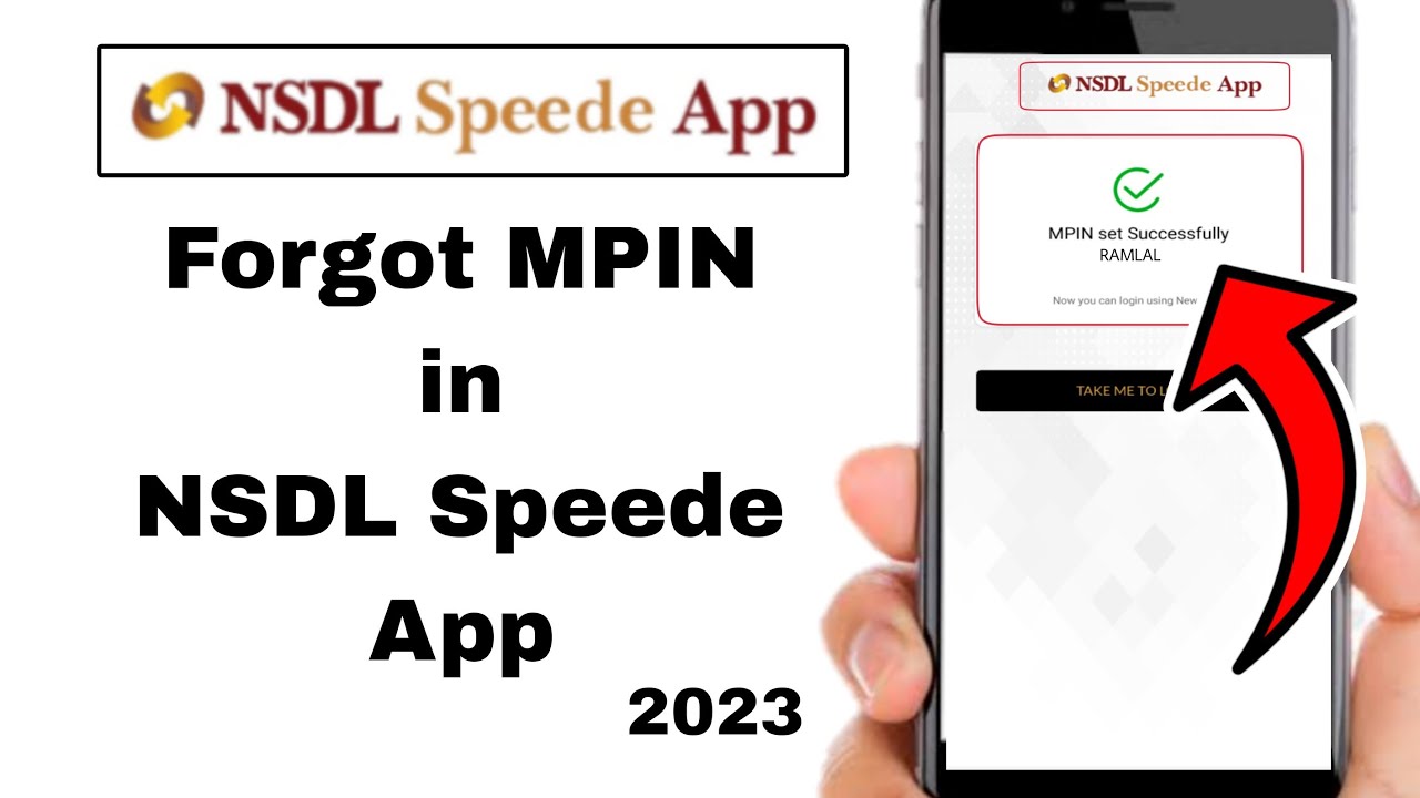 Forgot Mpin in Nsdl Speede App 2023 | NSDL Speede App Mpin Reset Kaise ...