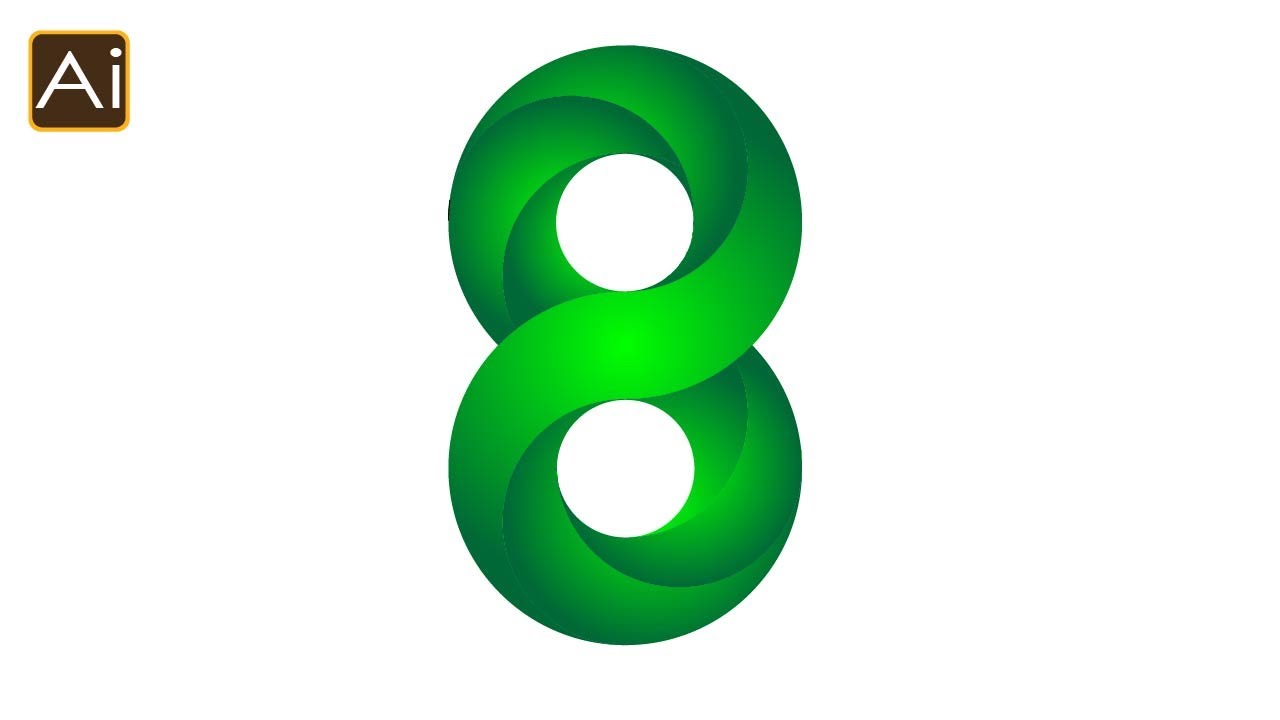 How to make Infinite Logo on Adobe Illustrator. - YouTube