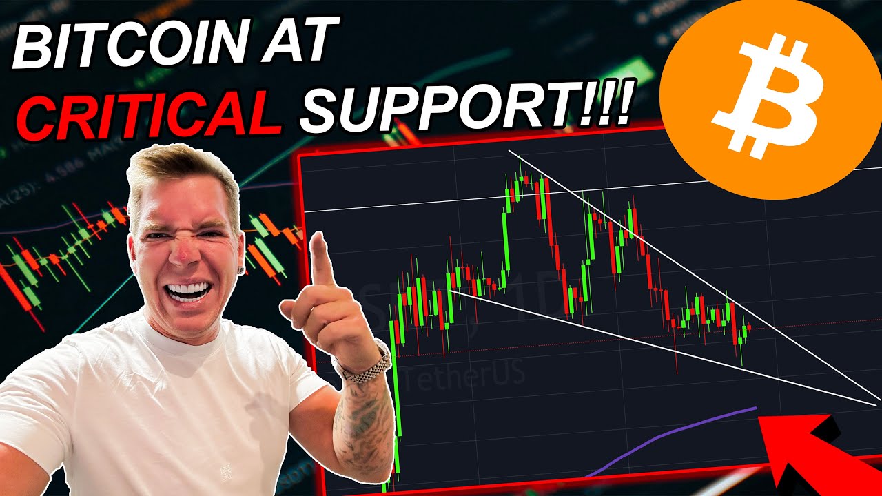 BITCOIN AT CRITICAL SUPPORT!!!! THIS CANT BE HAPPENING!!!!! - YouTube