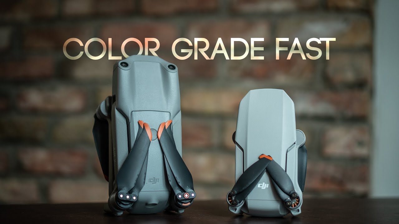 COLOR GRADE YOUR DRONE FOOTAGE FAST AND SIMPLE | CREATE YOUR OWN LUTS ...